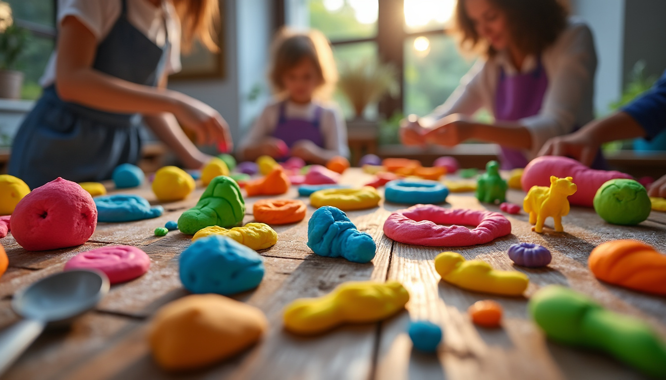 Comment organiser un atelier pâte à modeler colorée ludique et éducatif